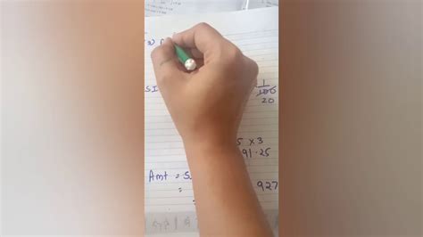 Maths Simple Interest Youtube