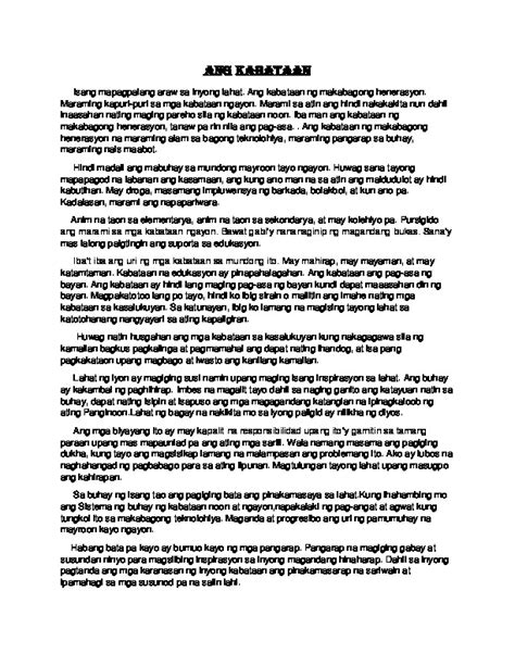 Ang Kabataan Ng Makabagong Henerasyon Pdfcoffeecom