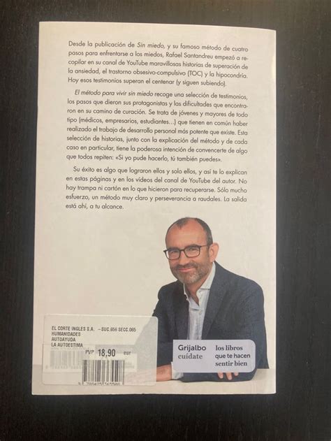 El Metodo Para Vivir Sin Miedo Rafael Santandreu De Segunda Mano Por 10