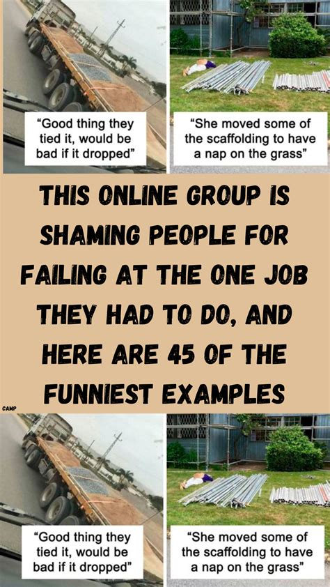 This Online Group Is Shaming People For Failing At The One Job They Had