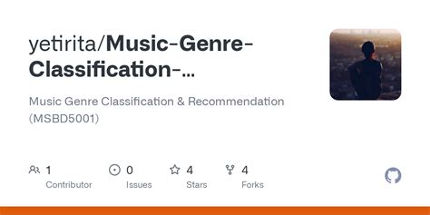 Github Yetiritamusic Genre Classification Recommendation Music Genre Classification