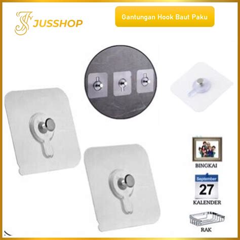 Jual Gantungan Hook Baut Paku Tempelan Hook Baut Paku Hook