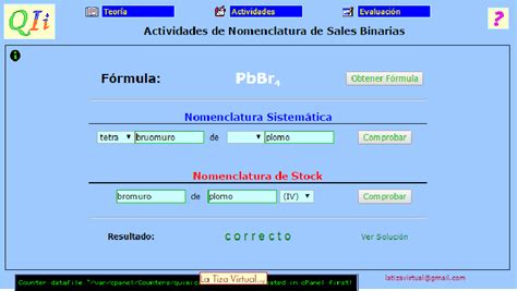 Quimica Sales Binarias Y Oxosales