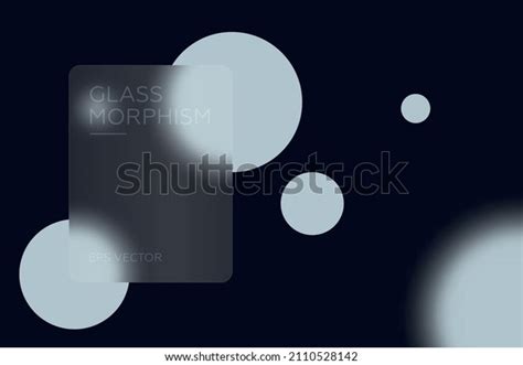 Transparent Glass Card Design Glass Morphism Stock Vector Royalty Free Shutterstock