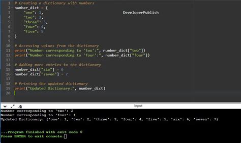 Python Program To Create Dictionary That Contains Number