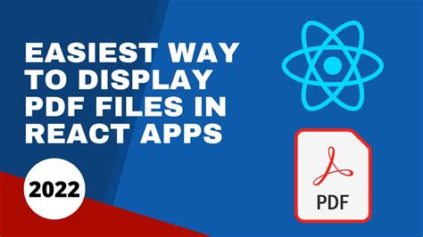 How to display PDF Files using React PDF Viewer in 2022 - YouTube