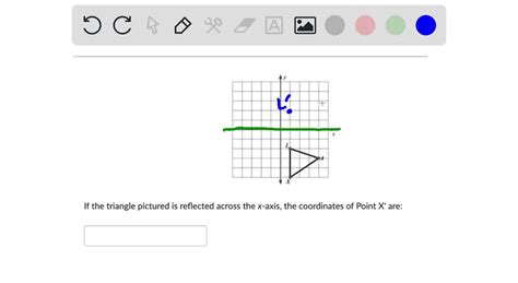 Solved If The Triangle Pictured Is Reflected Across The X Axis The