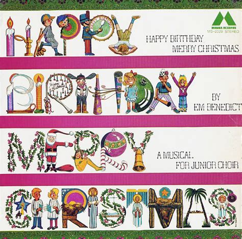 Benedict Em Happy Birthday Merry Christmas Ms2029 Christmas Vinyl