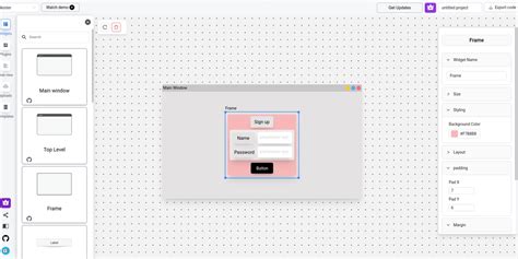 create tkinter gui s using tkinter gui builder — pyuibuilder dev