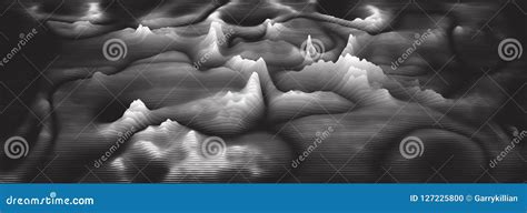 Vector 3d Echo Audio Wavefrom Spectrum Music Waves Oscillation Graph