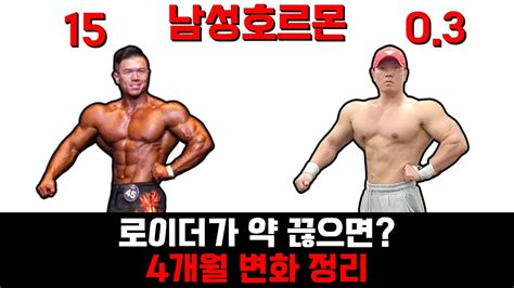 로이더가 약을 완전히 끊으면 생기는 4개월 변화 Youtube