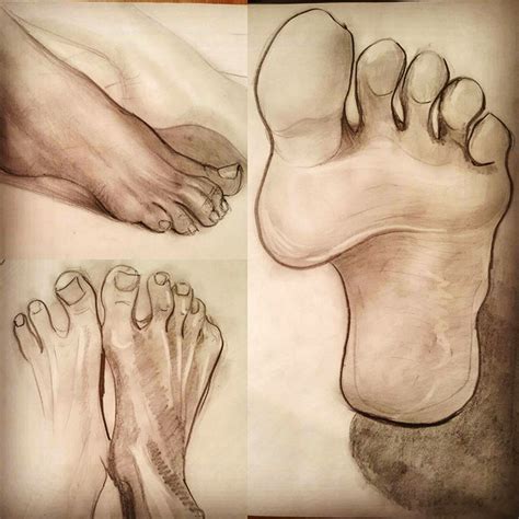 Realistic Feet Drawing