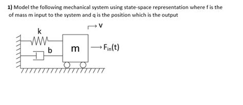 Solved Model The Following Mechanical System Using Chegg
