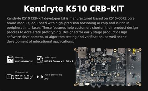 Amazon Com Kendryte K CRB KIT Developer Kit Based On Dual Core Bit RISC V AI SoC Chip