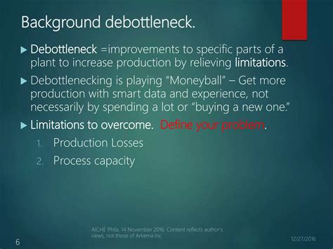 Chemical Process Debottlenecking Pptx
