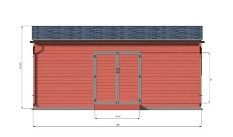 10x20 Lean To Storage Shed Plans