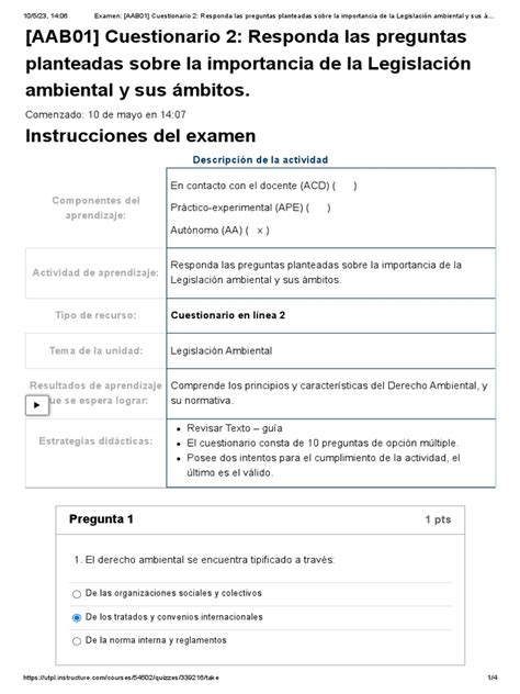 Examen Aab01 Cuestionario 2 Responda Las Preguntas Planteadas Sobre