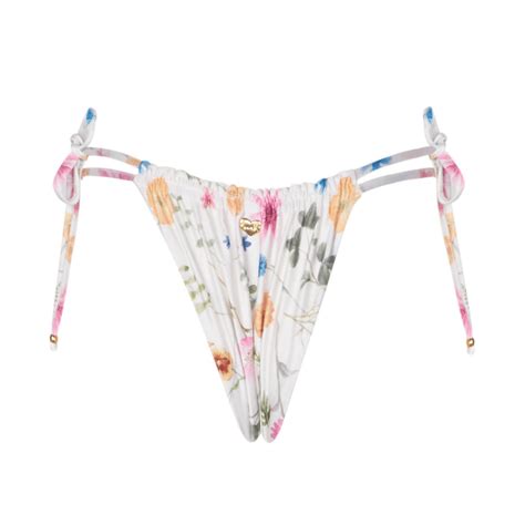 Indigo White Floral Bikini Bottom Soah