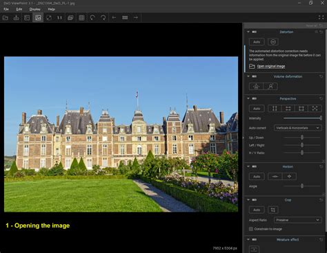 Automatic Perspective Correction And Cropping Tuto Dxo