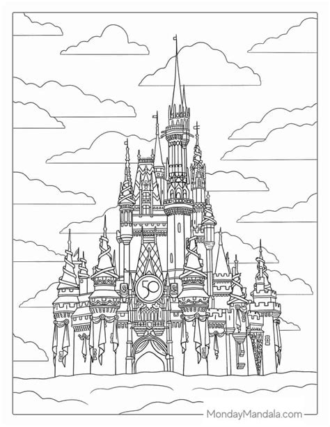 Printable Cinderella Coloring Pages 2025