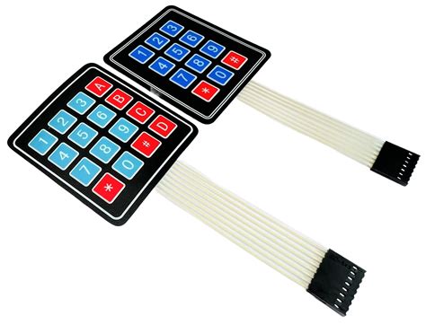 mua 3x4 4x4 membrane matrix keypad for arduino esp32 esp8266 for