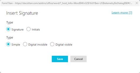 insert signatures word add in titan docs archives and support