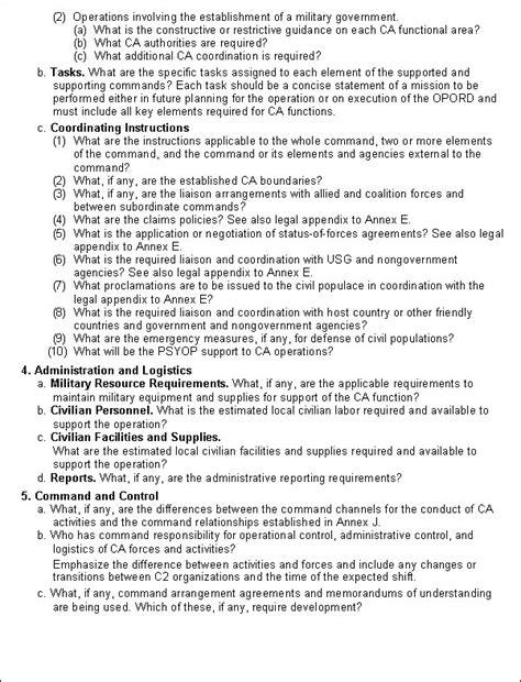 Fm 3 05 401 Appendix C Products Of Ca Cmo Planning And Operations