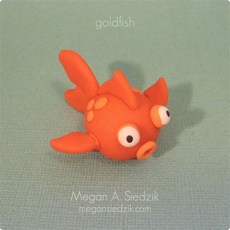 Polymer Clay Gold Fish Cute Clay Clay Goldfish