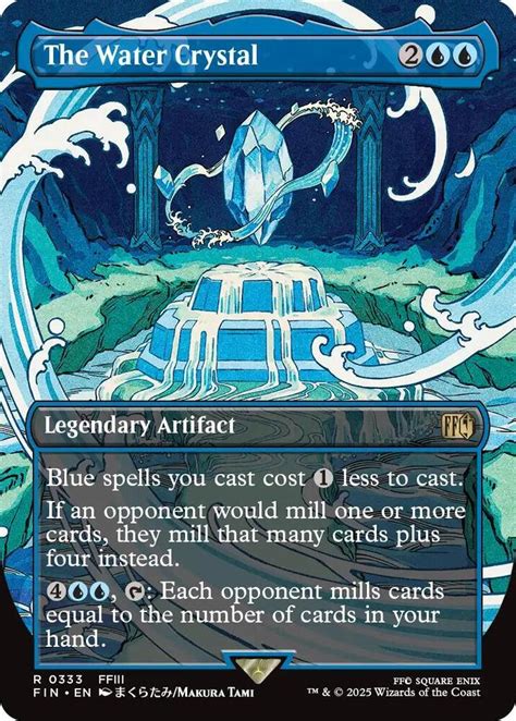 The Water Crystal Borderless Final Fantasy Magic The Gathering