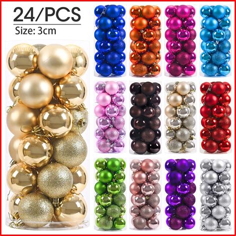 Украшения для рождественской елки 24 шт Aliexpress