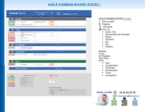 Agile Kanban Board Excel Pdf