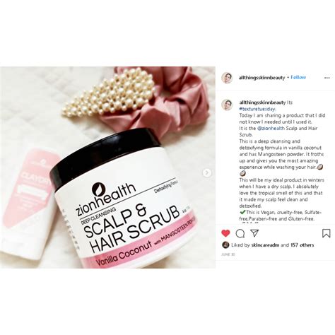 Deep Cleansing Scalp And Hair Scrub Vanilla Coconut With Mangosteen Powder