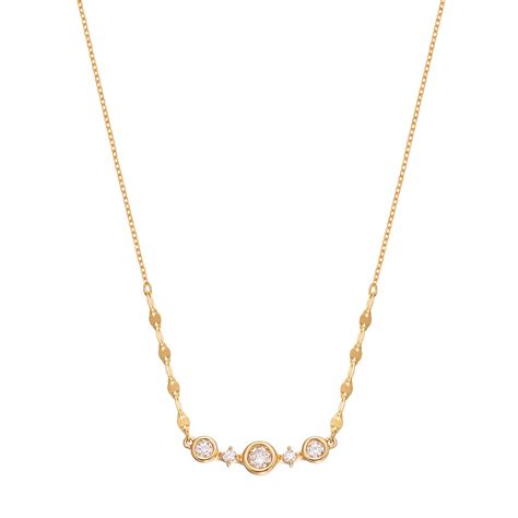 K18イエローゴールドダイヤモンドネックレス ペンダントネックレスtsutsumi（ジュエリーツツミ）オンラインショップ【jewelry