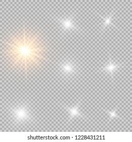 Abstract Semitransparent Vector Magic Glow Star Stock Vector Royalty