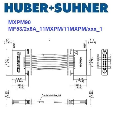 Mxpm90 系列 2x8 Mxpm90 Mxpm901 多同軸測試電纜 組件 禾豐開發科技有限公司