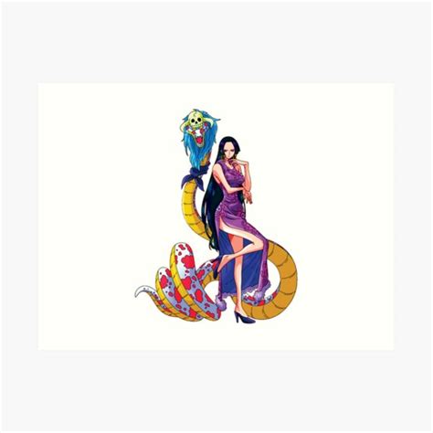 Boa Hancock One Piece Art Print For Sale By Andyartic Redbubble