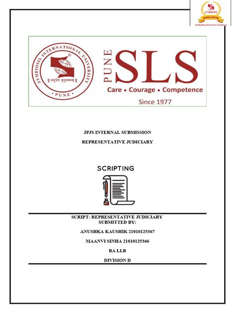 Script Jpjs Pdf Judge Judiciaries