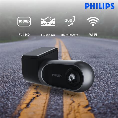 Philips Gosure 3001 Car Dash Camera 2mp Full Hd 1080p 360