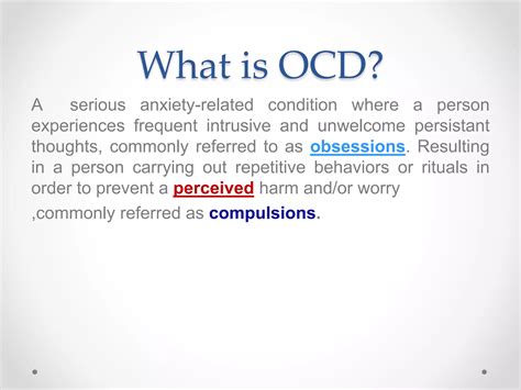 Presentation Ocd Ppt