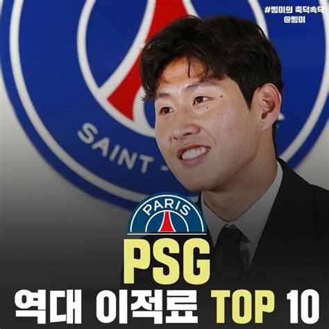 파리 생제르맹 Fc Psg 역대 이적료 순위 Top 10 네이버 블로그