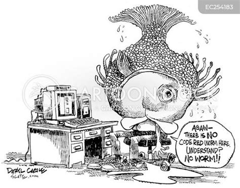 Code Red Worm Cartoons And Comics Funny Pictures From Cartoonstock