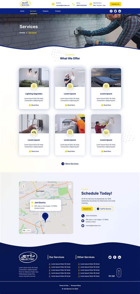 Entry 55 By Pepvs14 For Build A Website Mockup For An Electrical