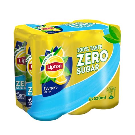 Buy Lipton Lemon Zero Sugar Ice Tea Can 6x320ml Online In Bahrain