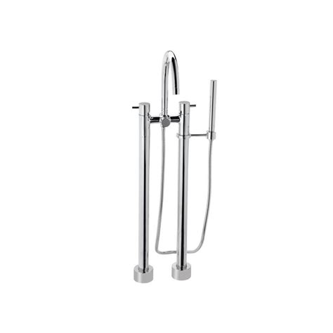 Toto Double Handle Freestanding Tub Brushed Nickel Us Bath Store