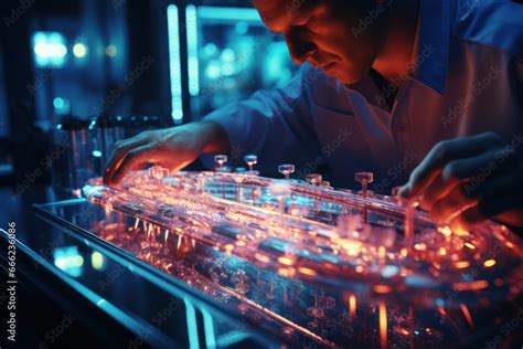 A Scientist Using Crispr Cas9 Technology For Precise Genome Editing