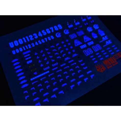 【鋼普拉】雪焰水貼 螢光版 現貨 Bandai 鋼彈uc Mg 1100 Rgm 96x Jesta 傑斯塔
