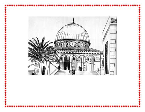 تلوين الطفل المسلم يحب المسجد الأقصى