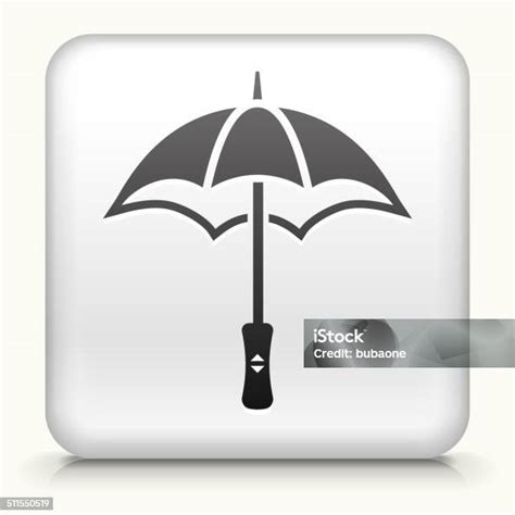 스퀘어 버튼을 우산 날씨에 대한 스톡 벡터 아트 및 기타 이미지 날씨 누름 버튼 단순함 Istock