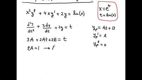 Cauchy Euler Equations YouTube