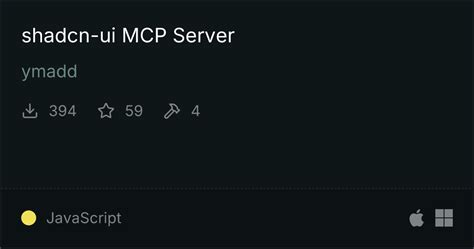 Shadcn Ui Mcp Server Glama